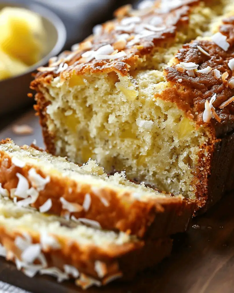 Island Breeze Tropical Pineapple Coconut Bread Recipe - That's My Home