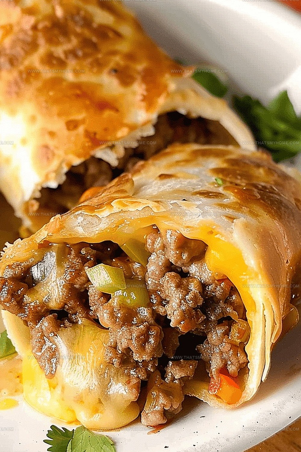 Crispy Beef and Cheese Chimichangas Recipe: A Family Favorite - That's ...