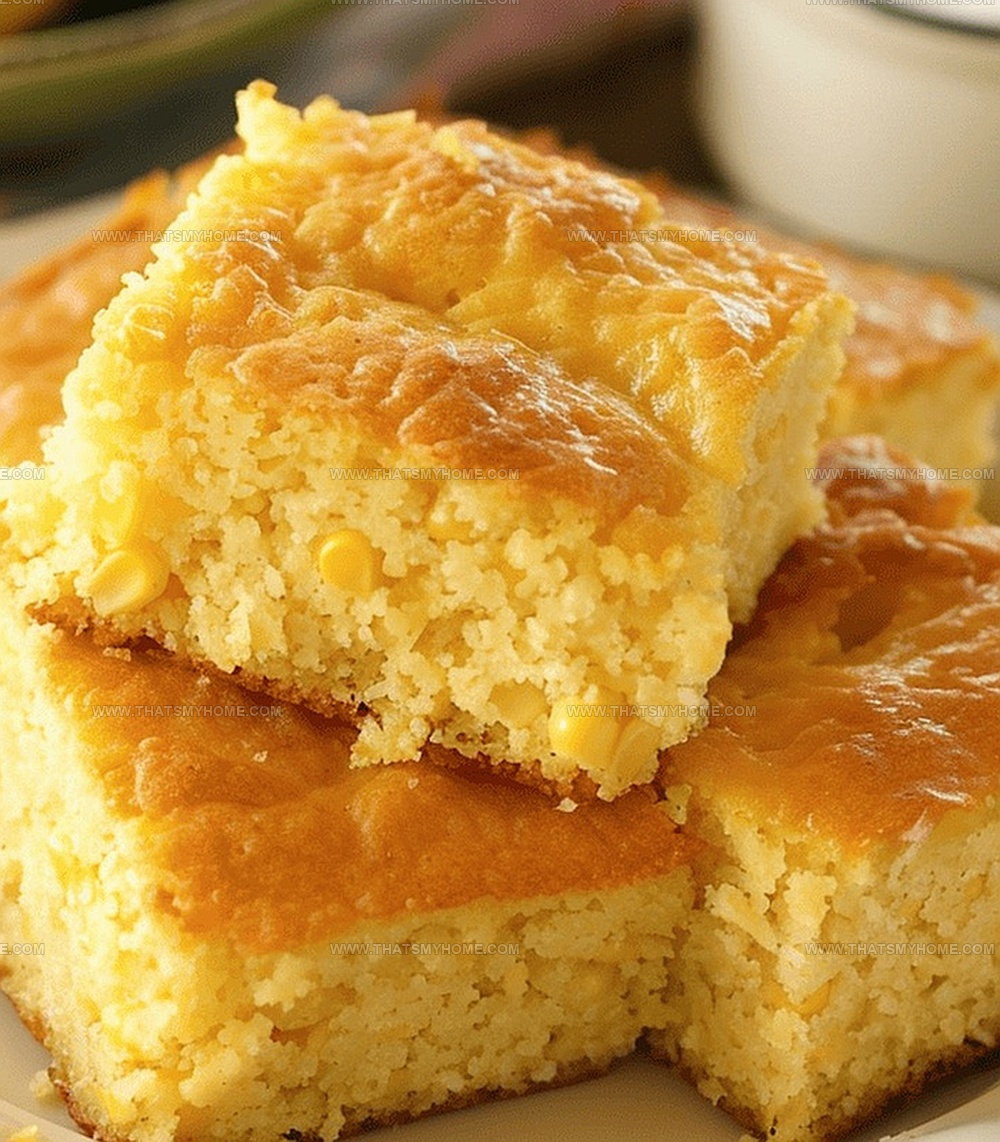 Grandma's Golden Southern Sweet Cornbread Recipe - That's My Home