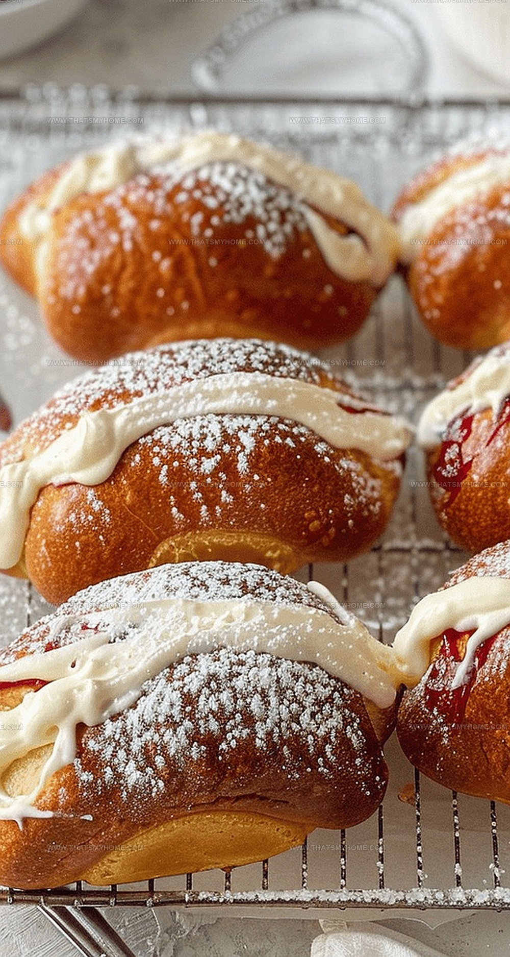 Quick & Fluffy Baked Cream Buns with Jam Recipe Everyone Loves - That's ...